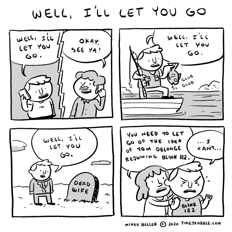 「i drew a comic about letting go 」Mikey Hellerの漫画