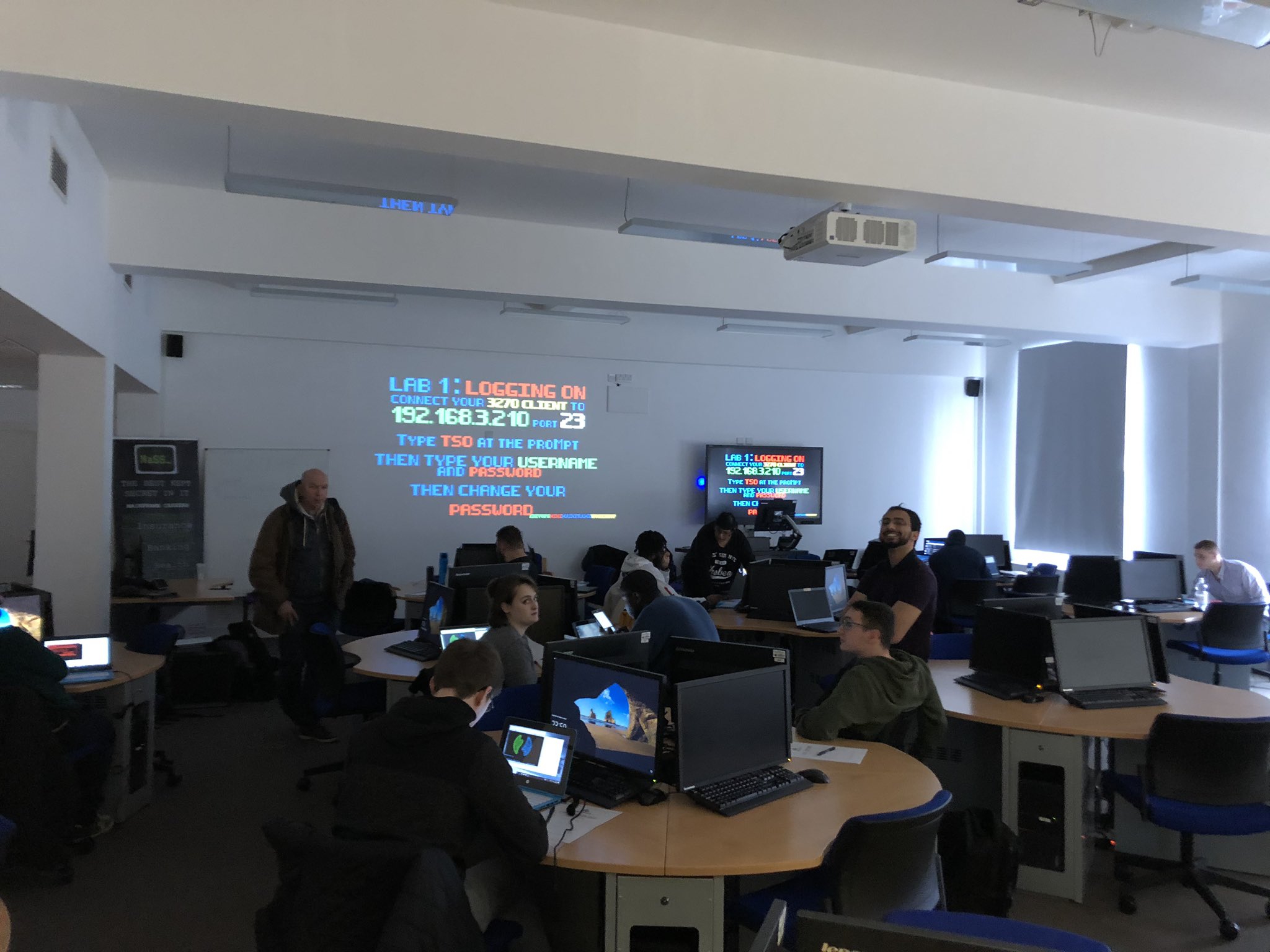 Henri Kuiper on Twitter: "The hardest lab..... “Logging on to a Mainframe”. It’s gonna be a walk ...