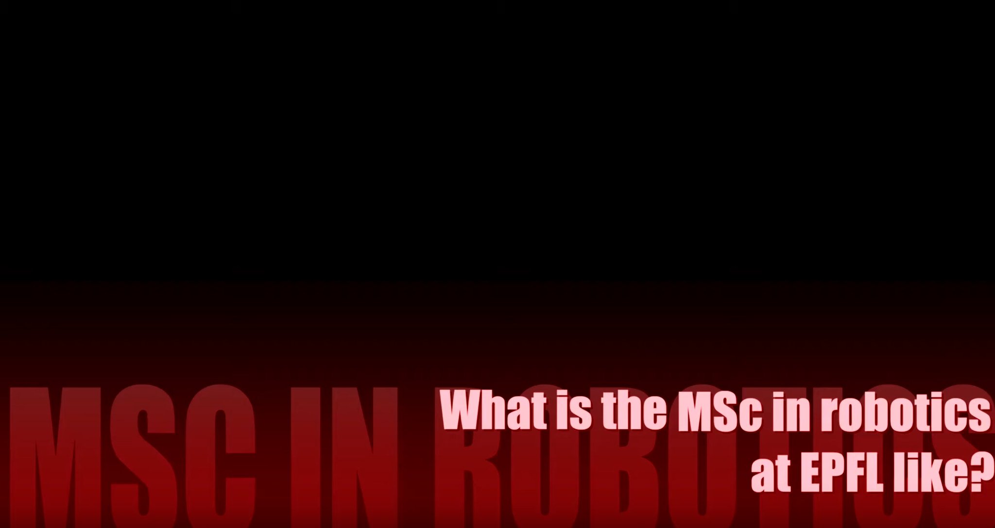 NCCR Robotics on Twitter: "A new video for the Master in Robotics at @EPFL_en is now out! https ...