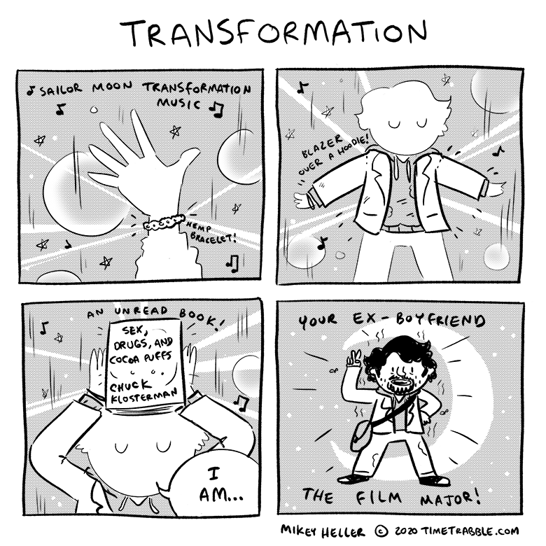 「i drew a comic about a transformation 」Mikey Hellerの漫画