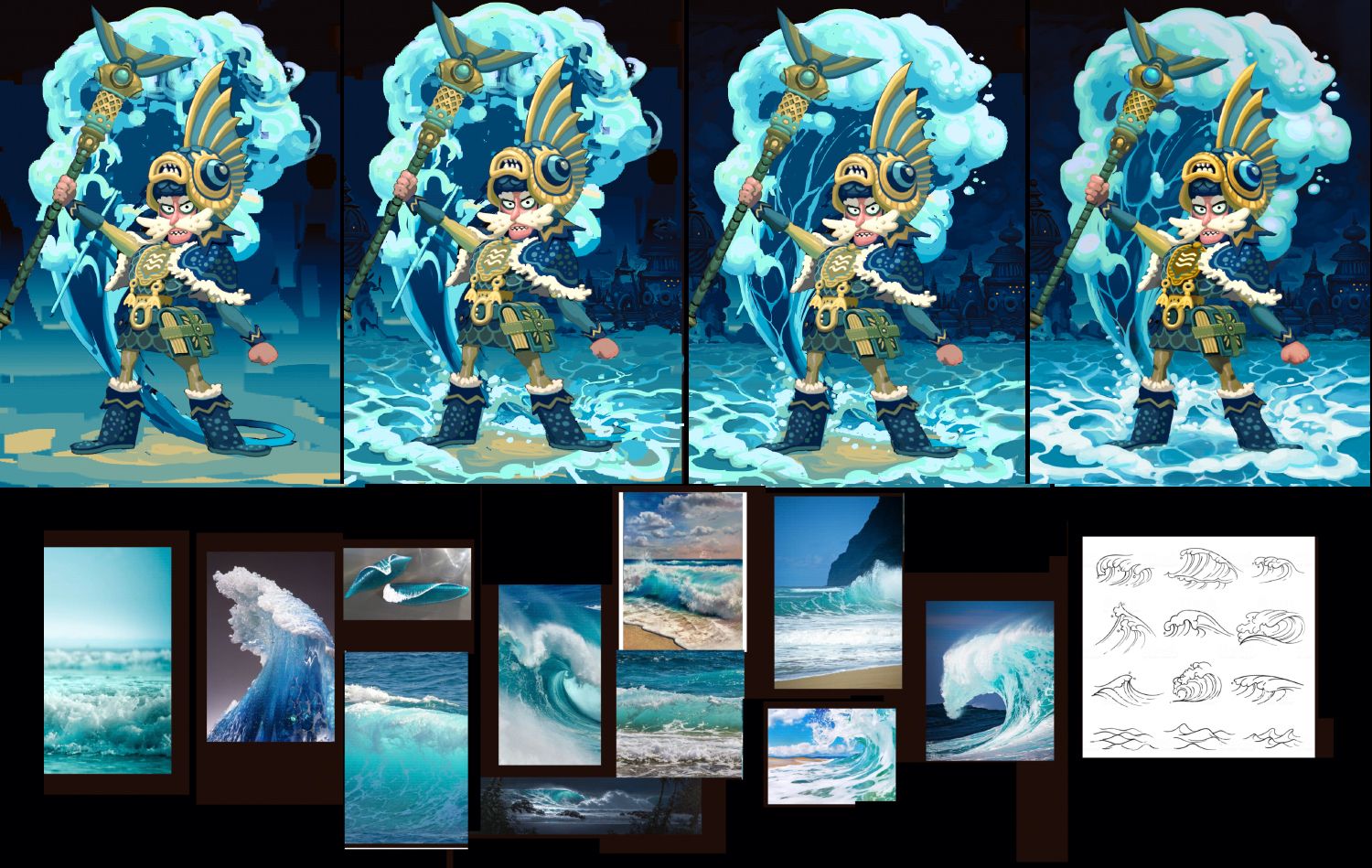 Cubebrush on Twitter: "Water archmage Iradelmar by Maximo Cornelio! 🏆Tag us @Cubebrush #ArtWar4 ...