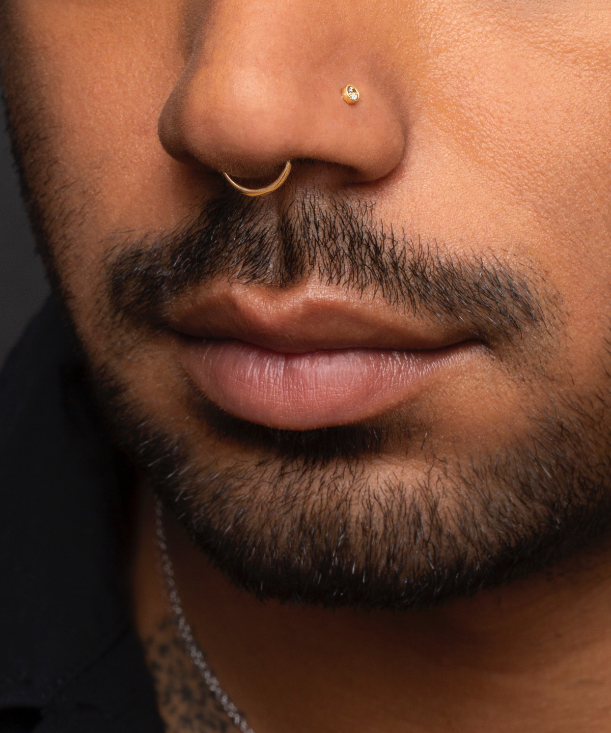 Septum Piercing Guy Beard