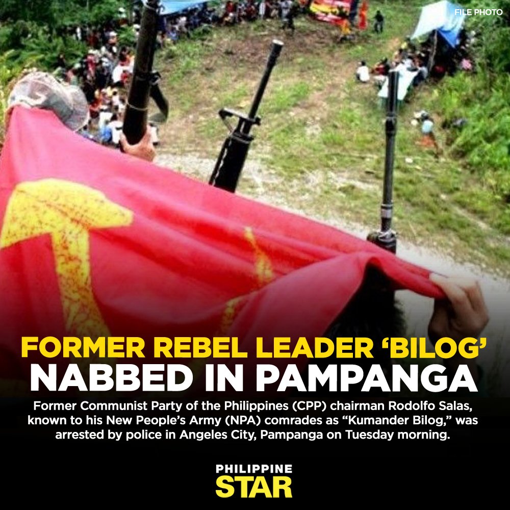 "Kumander Bilog,” the most wanted man in the country during the martial ...