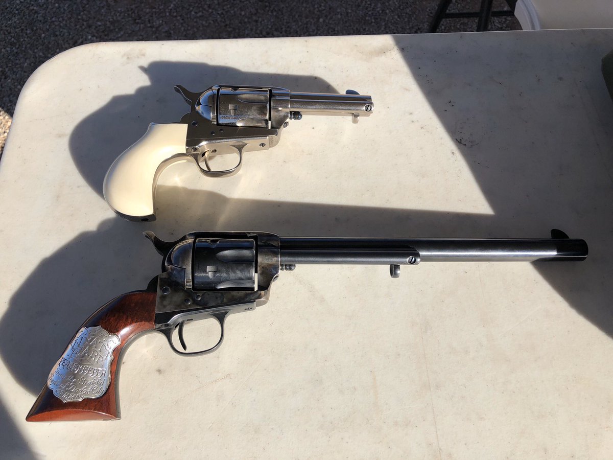 A Thread from @prchovanec: "Firing a replica of Wyatt Earp’s Colt 45 ...