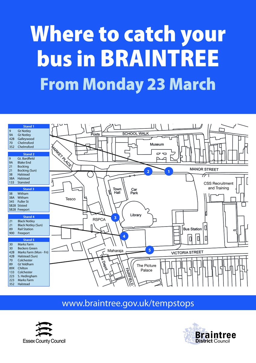 Braintree bus park will close before construction work starts on the ...