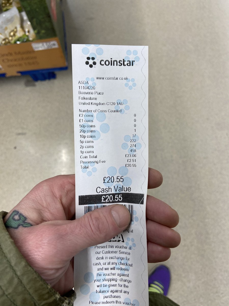 Coinstar Cash Voucher