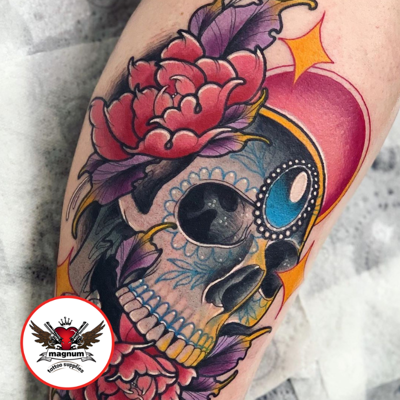 Neo Traditional Sugar Skull