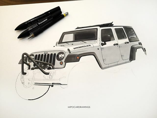 Jeep Wrangler Drawing