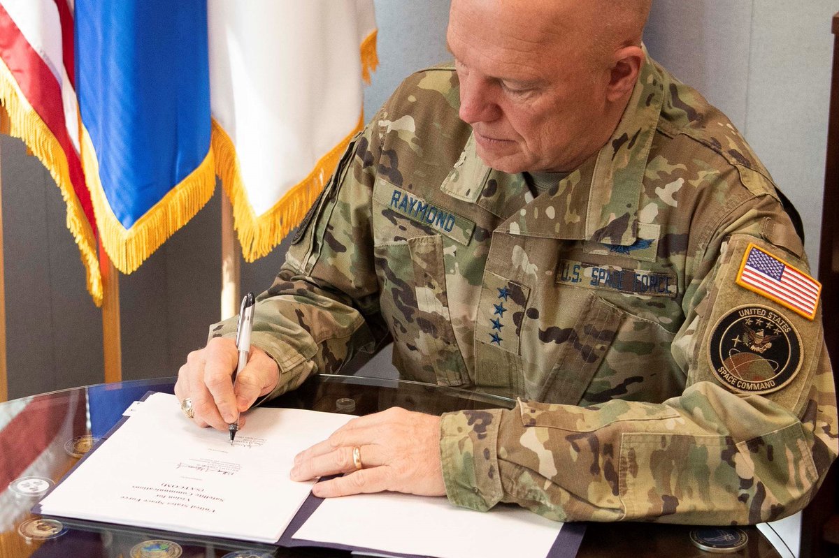 .SpaceForceCSO signed the USSF Enterprise SATCOM Vision to evolve the ...