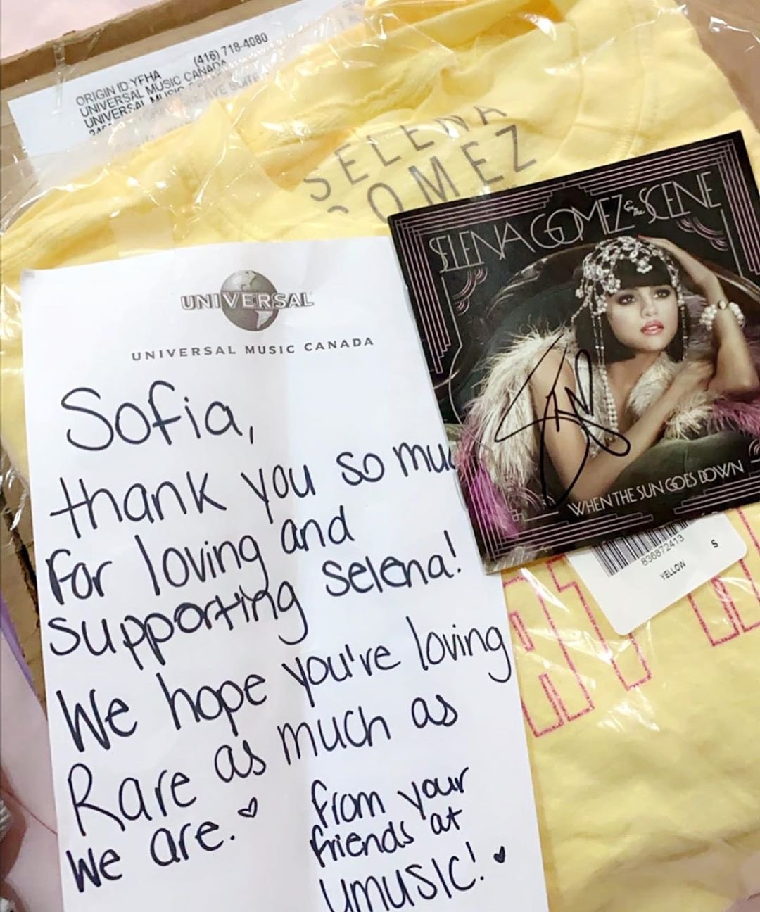 Selena Gomezs Handwriting