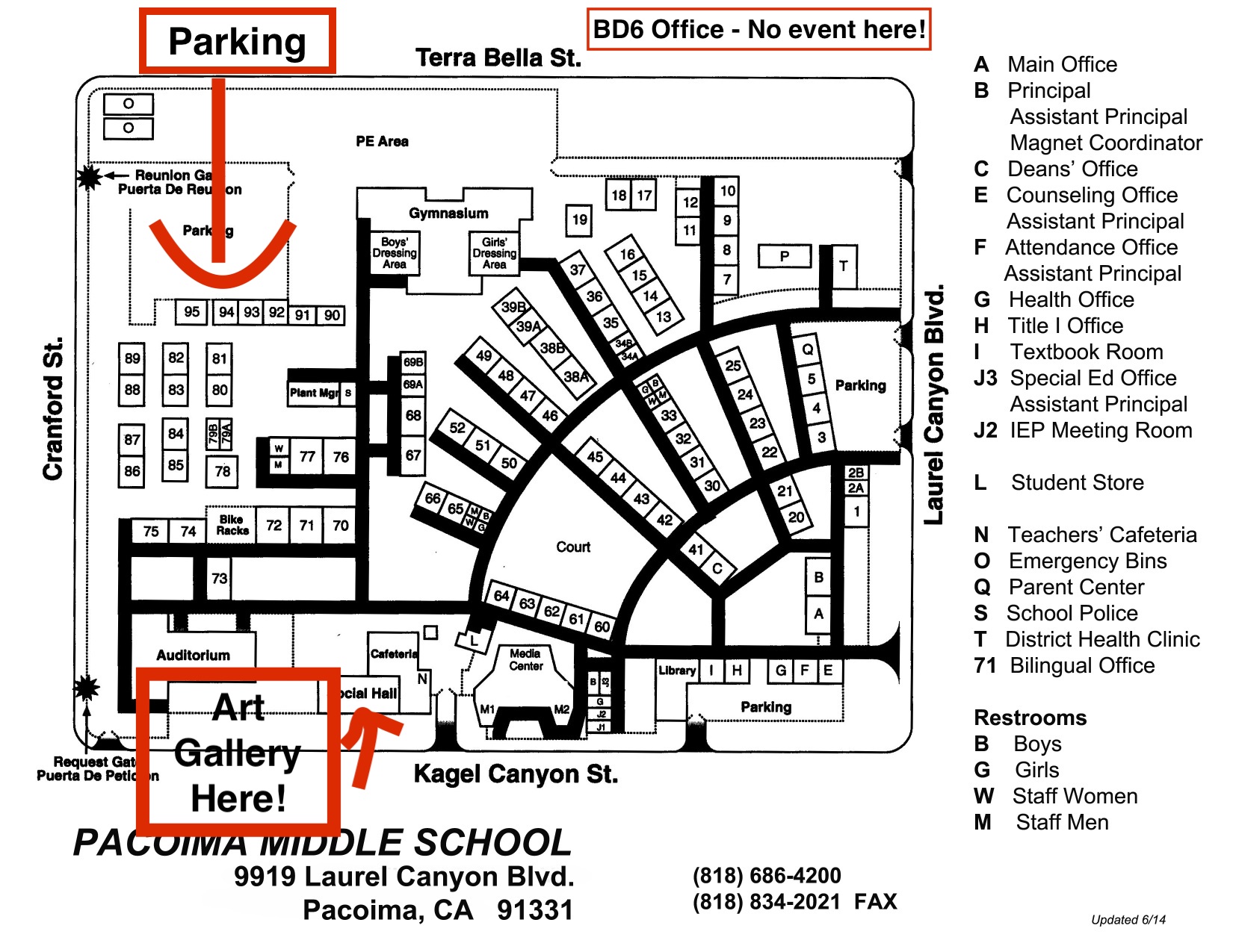 Mapa De La Escuela Secundaria Kellam Presentación De PowerPoint