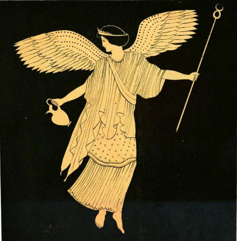 Greek Goddess Iris Vase