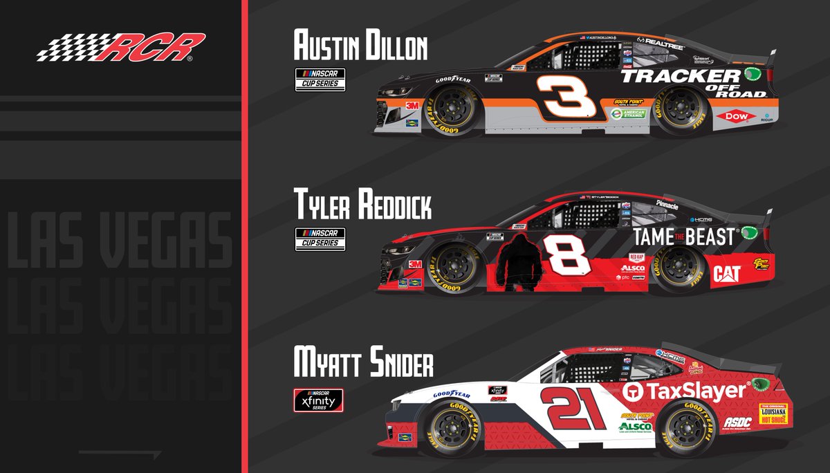 RCR's Paint Schemes for Las Vegas : r/NASCAR