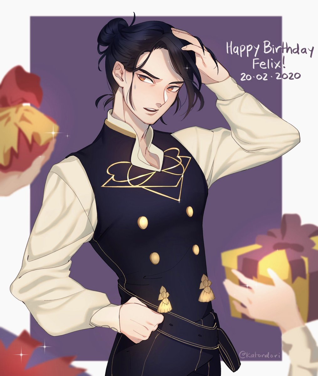 「⚔️HAPPY BIRTHDAY FELIX!!!⚔️ #FE3H #フェリ」|ader🍄のイラスト