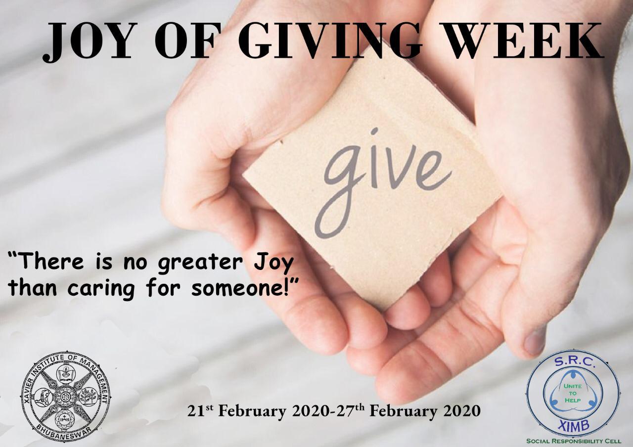 Joy Of Giving Week Quotes