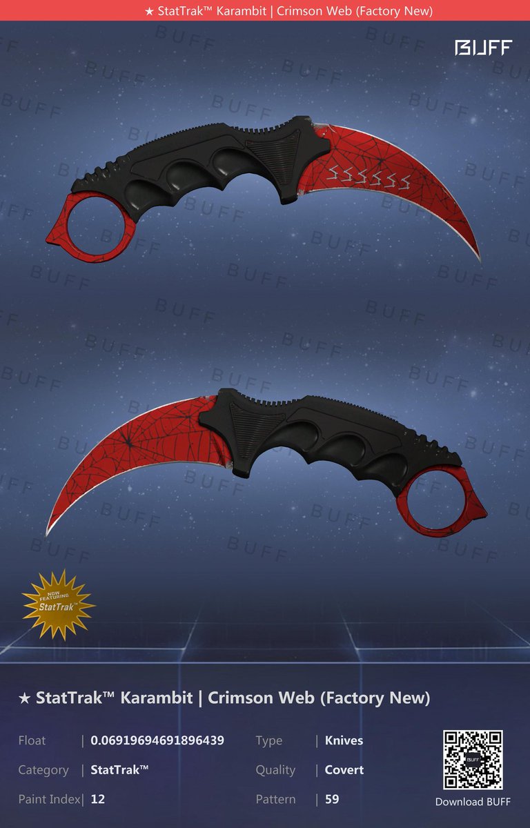 Karambit Crimson Web