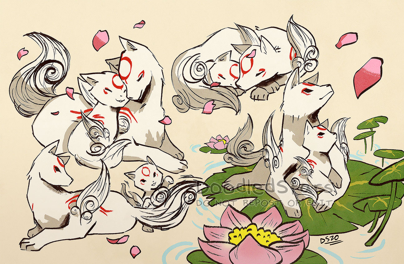 Chibiterasu And Amaterasu