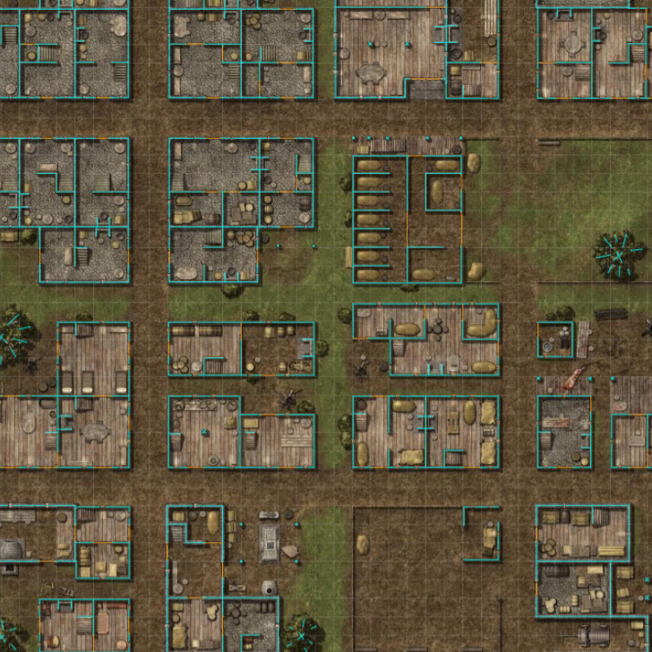 Small Town Map Dandd