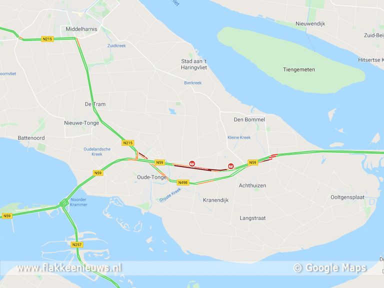 N59 afgesloten vanwege gekantelde vrachtwagen.. - Oozo.nl