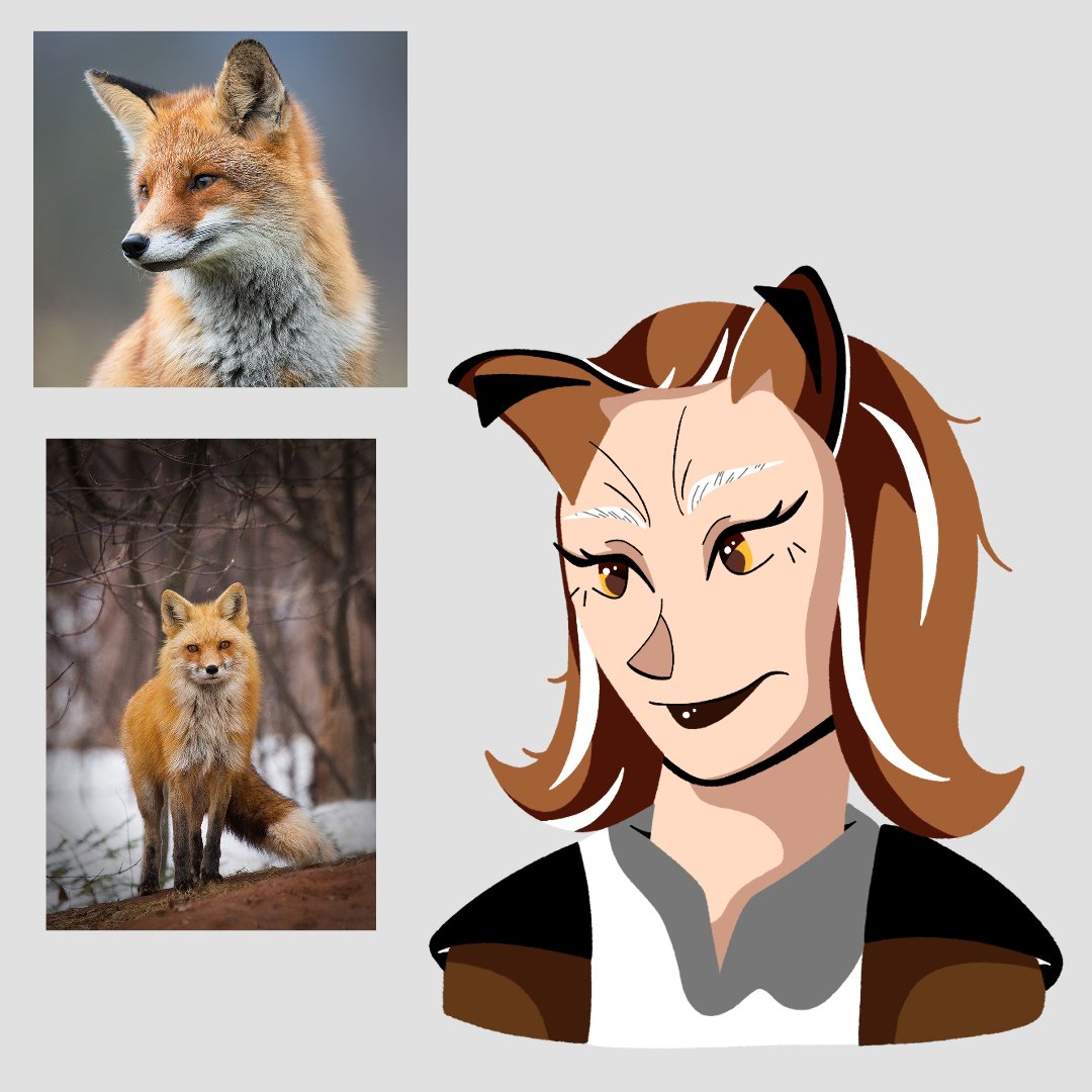 Swift Fox Girl Drawings