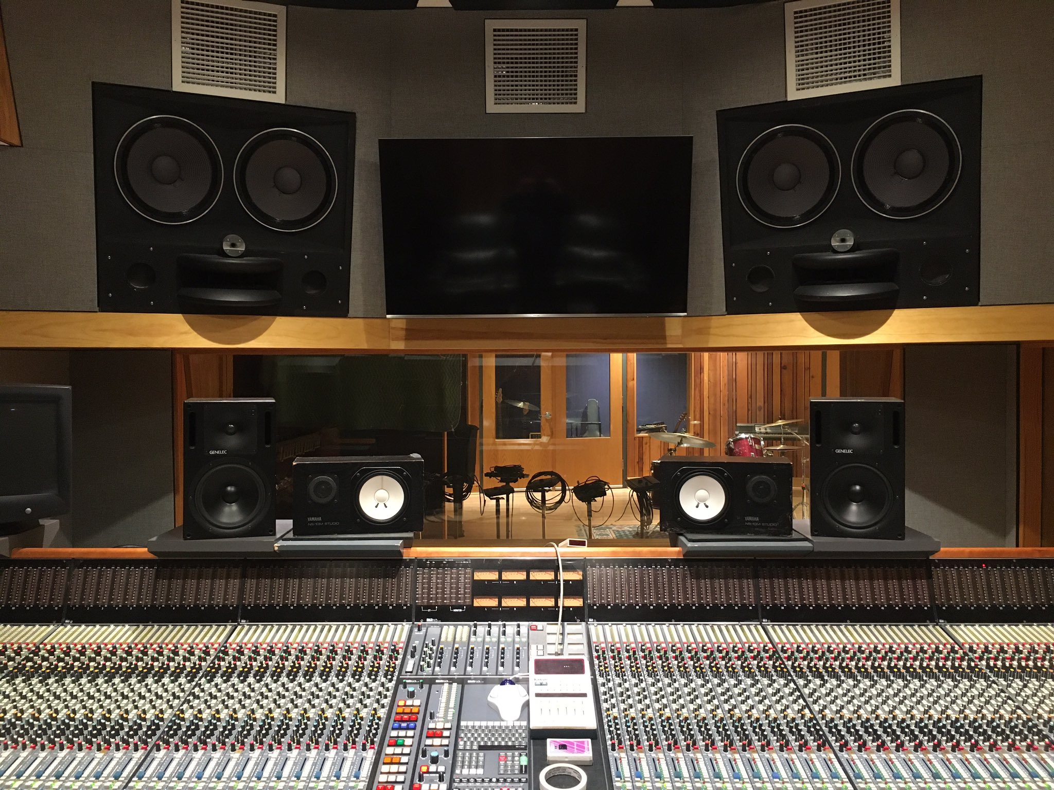 Big Recording Studio Console Beautiful
