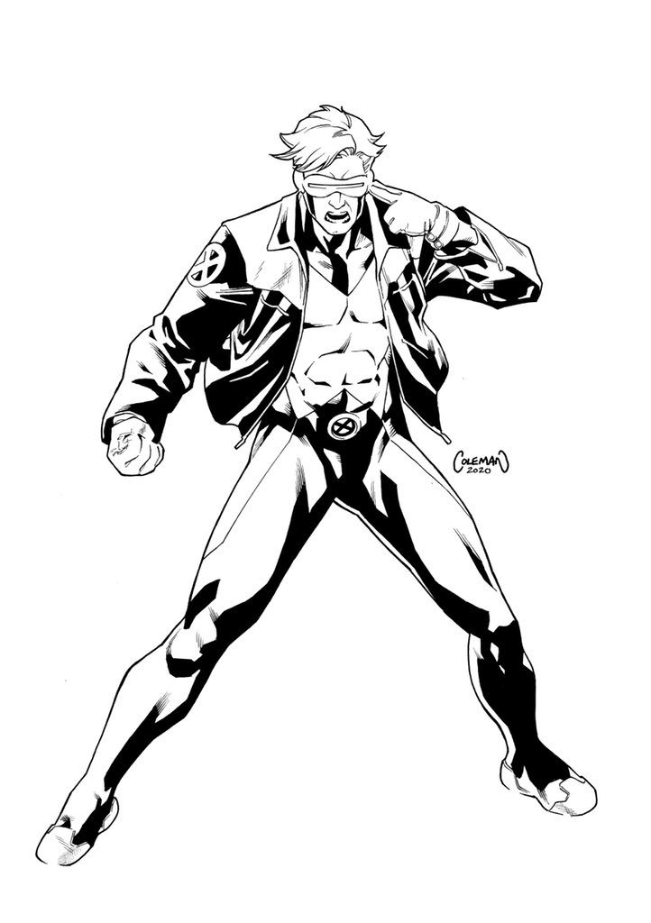 X Men Coloring Pages Cyclops