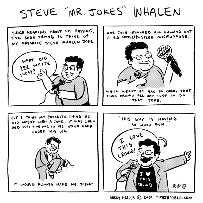 「i drew a comic about Steve "Mr. Jokes" Whalen 」Mikey Hellerの漫画