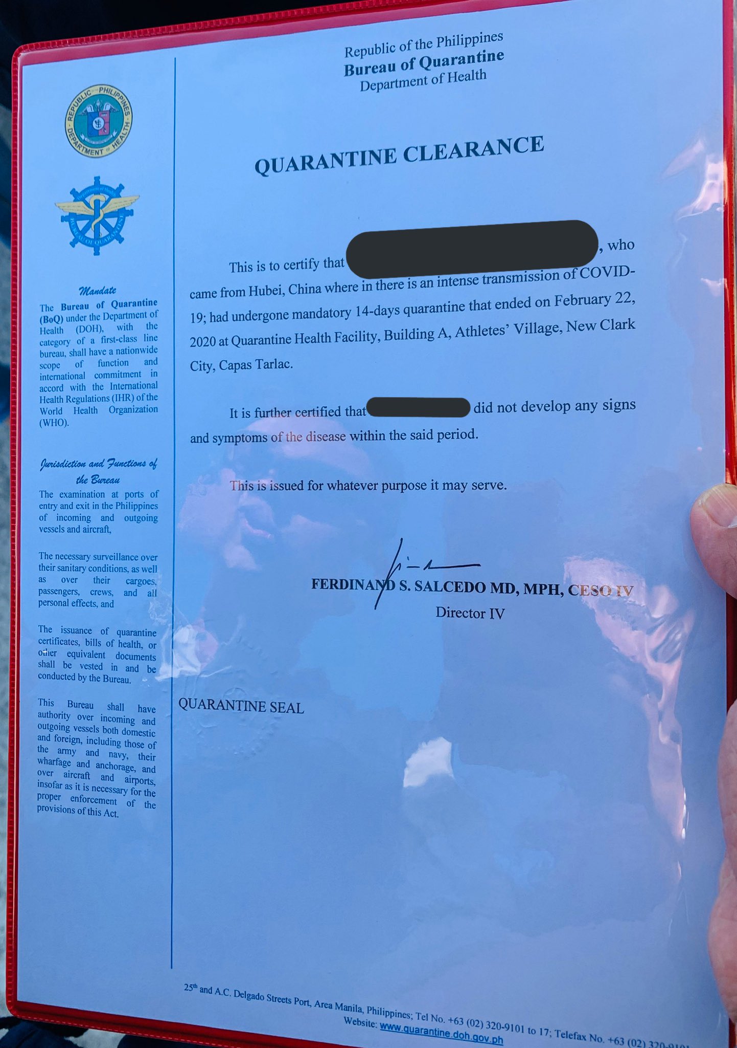 ABS-CBN News on Twitter: "LOOK: All 49 Filipinos were issued a DOH ...