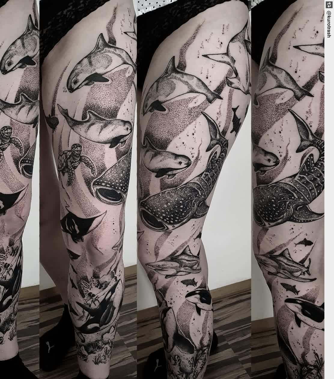 Orca Tattoo Sleeve