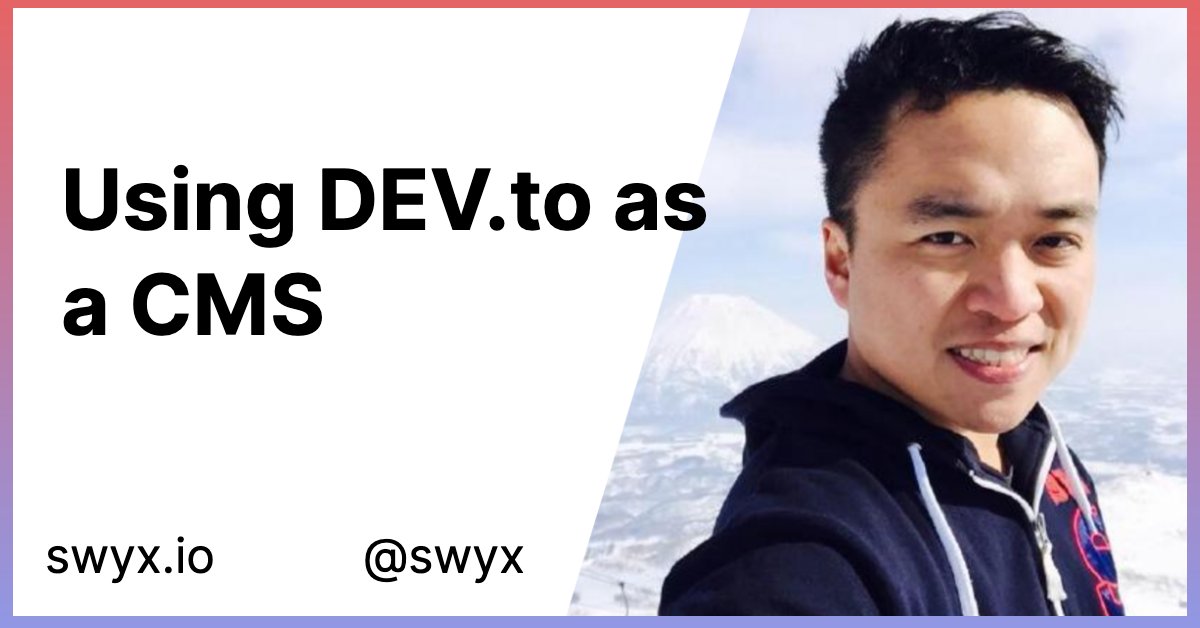 swyx on Twitter: " ️Using https://t.co/0Fp8wS8SZA as a CMS https://t.co/Ik85k3ANi8 I've had the ...