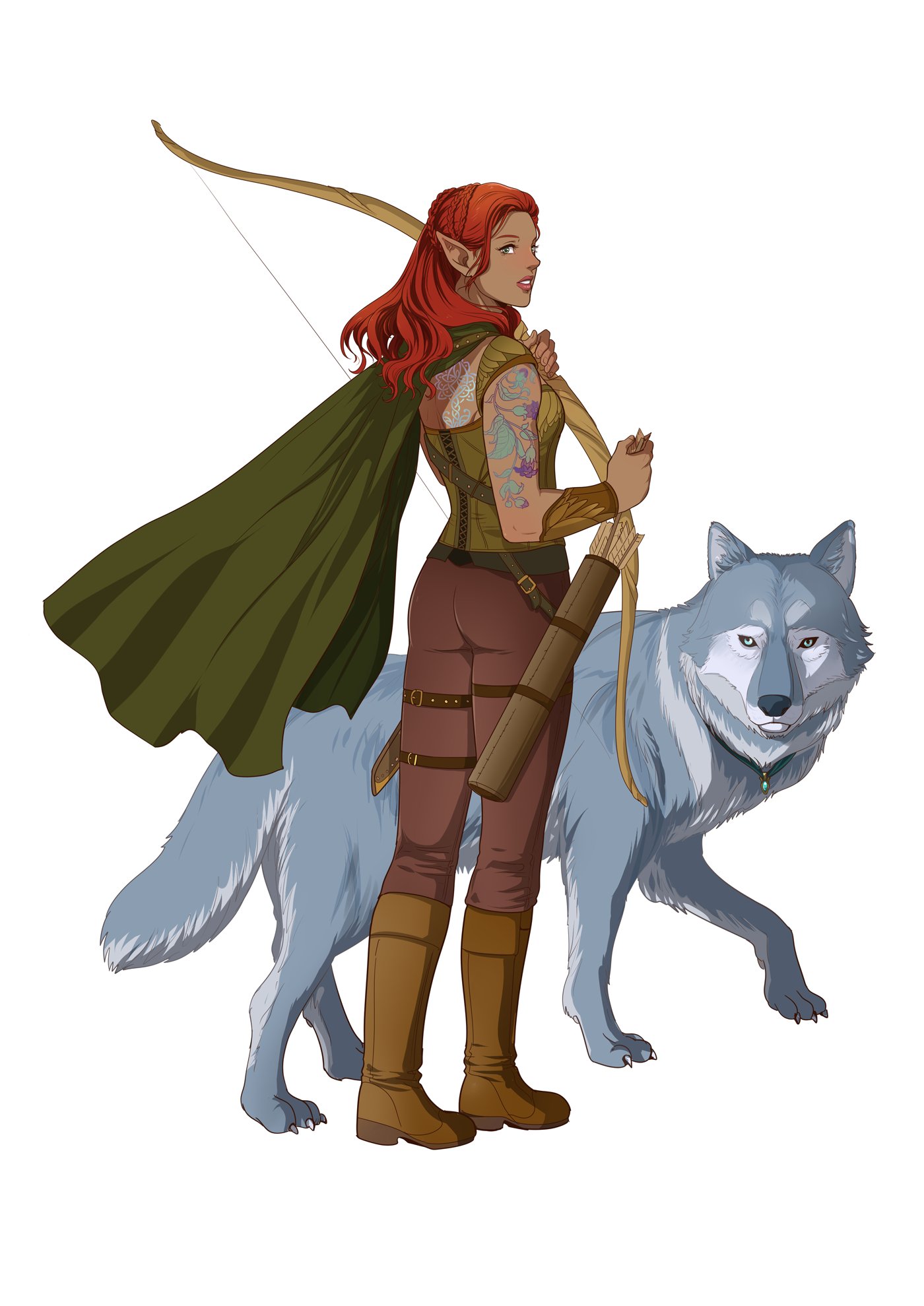 Elven Ranger Wolf