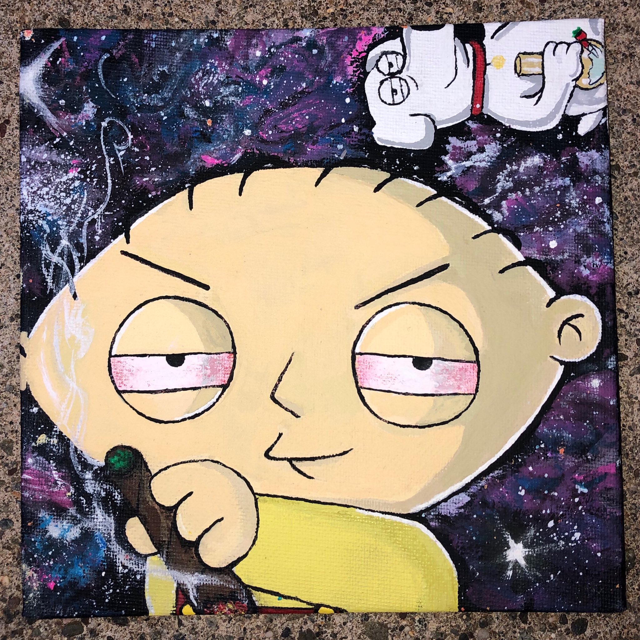 Stewie Smoking Weed