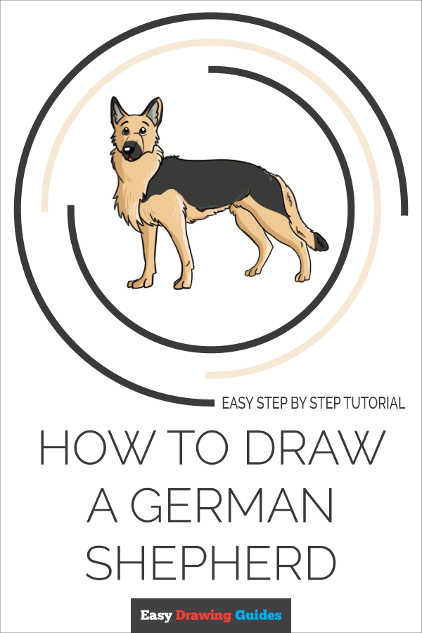 Easy Drawings Of German Shepherds
