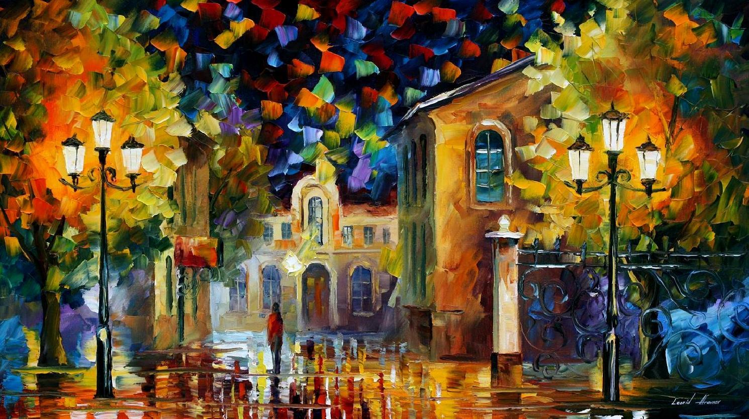Leonid Afremov Rain Princess