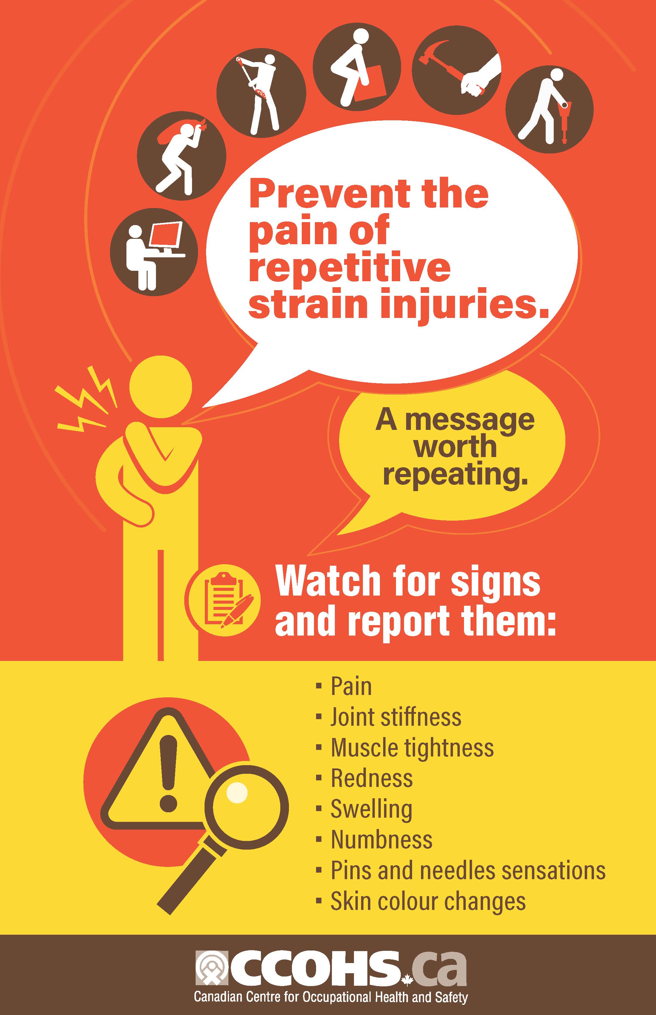 Injured At Work Poster