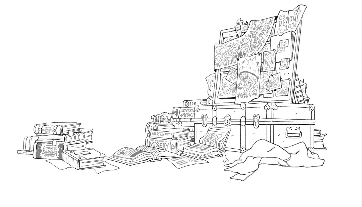 「Gonna make a thread of some of my background layouts from Th」Sam Bosmaの漫画