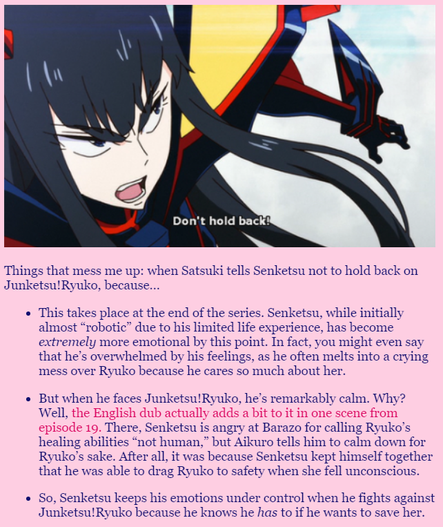 Ryuko X Senketsu Human