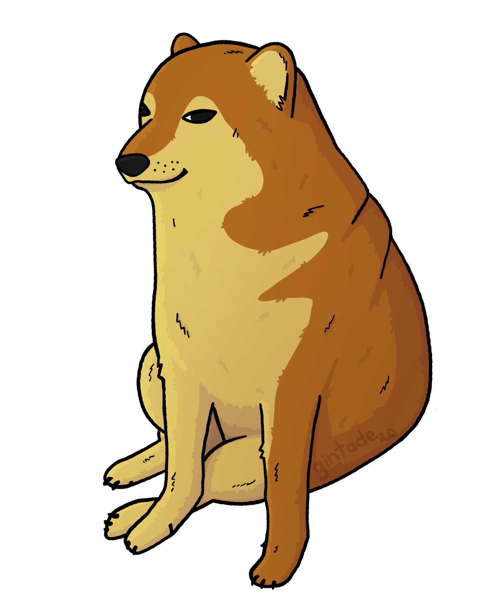Shibe Meme Drawing
