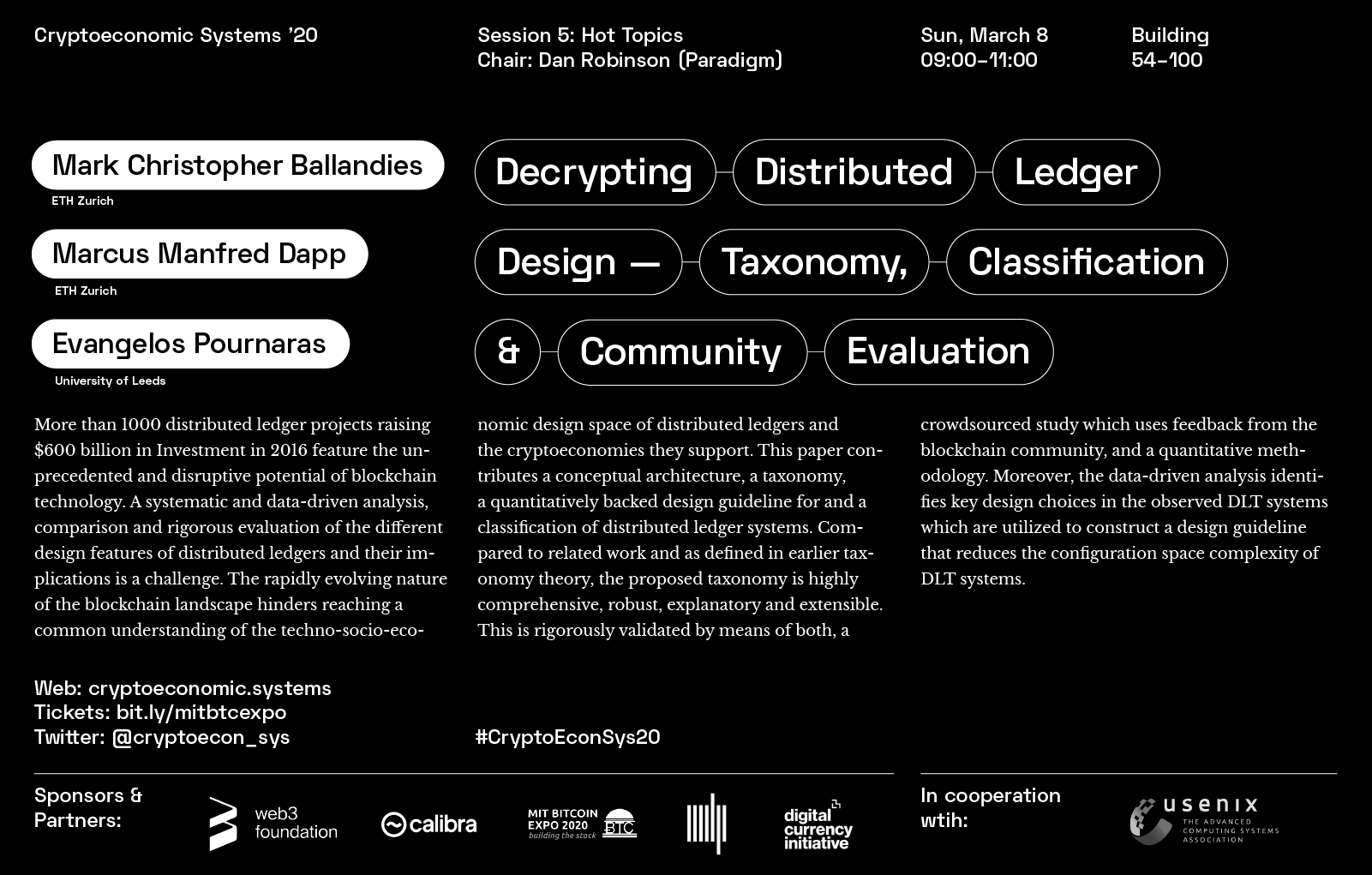 Cryptoeconomic Systems ⛓️ Journal & Conferences on Twitter: "Next is a taxonomy and ...
