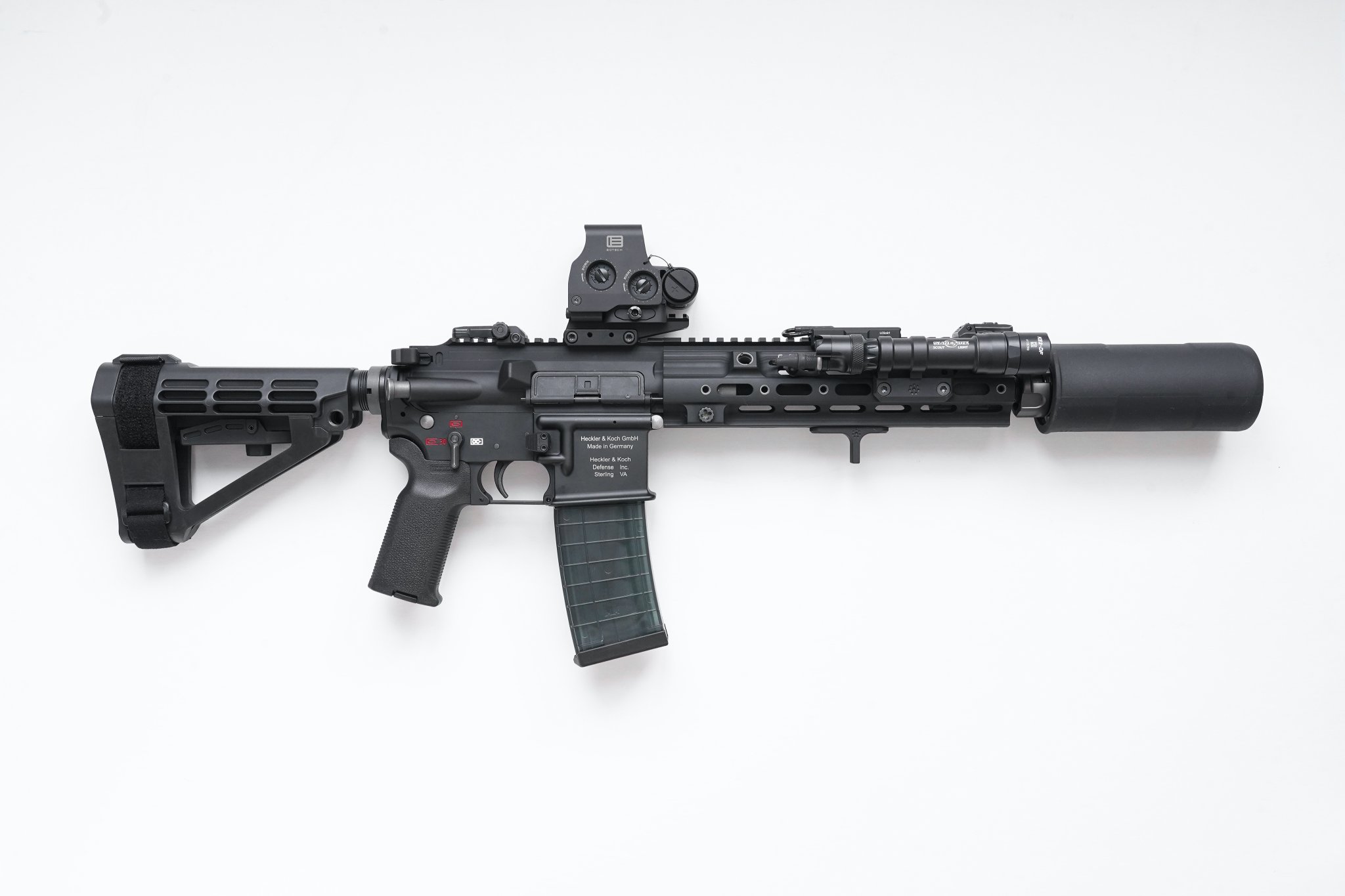 Hk416 Suppressed Heckler And Koch HK MR762 A4, Semi Automatic, AR, 308