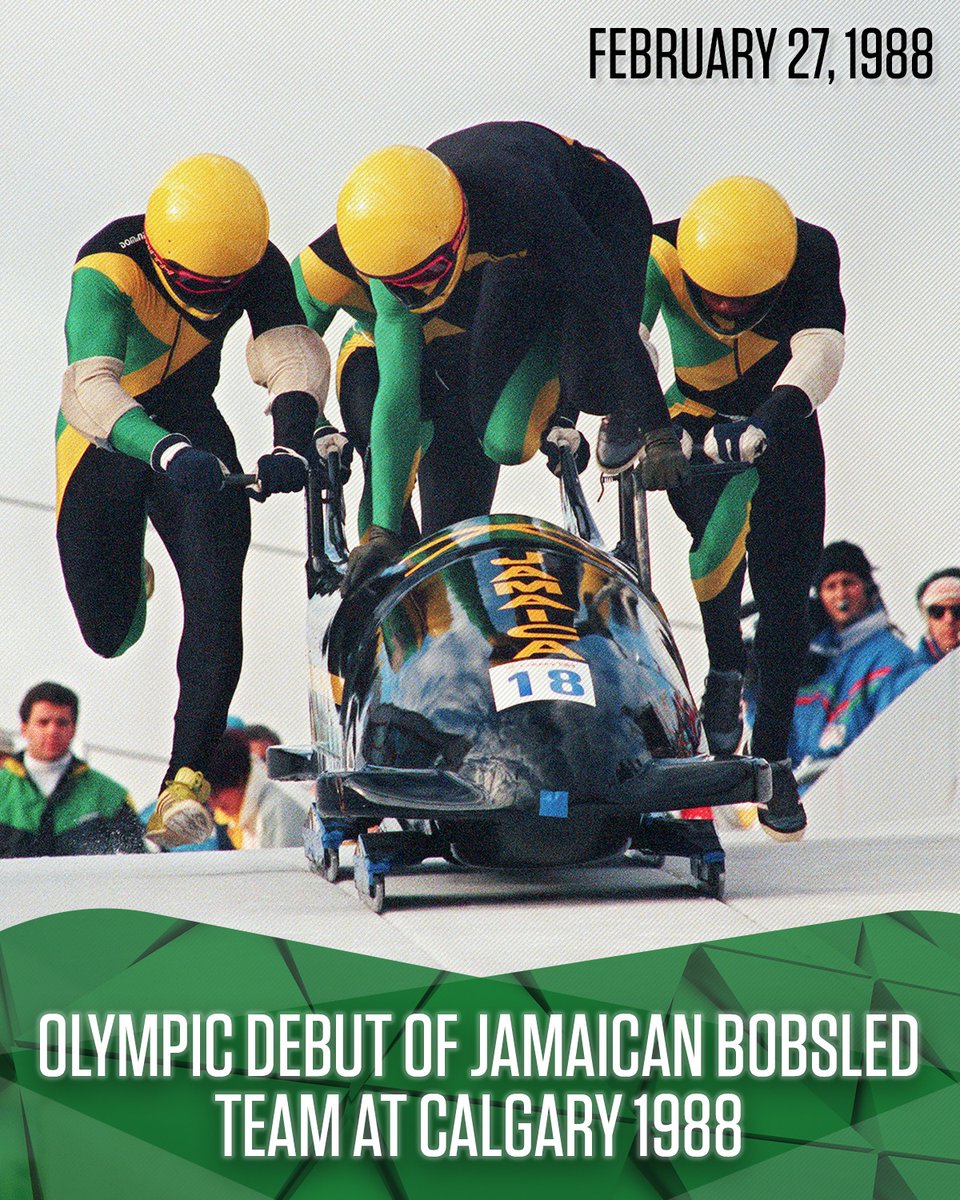 32 years ago today, the Jamaican bobsled team caught the attention of ...