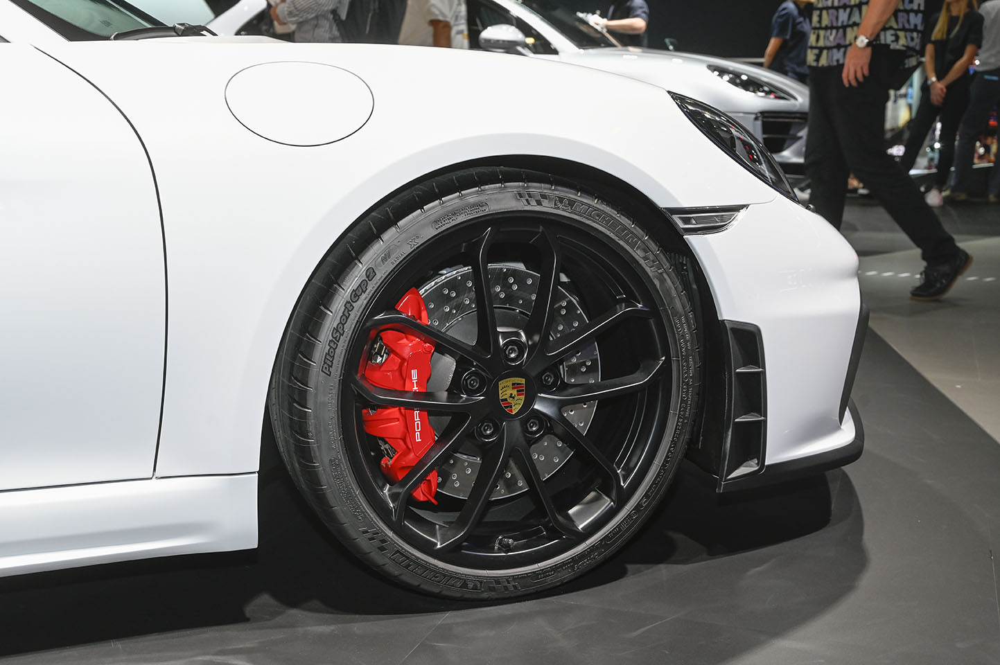 White 911 Turbo Red Calipers