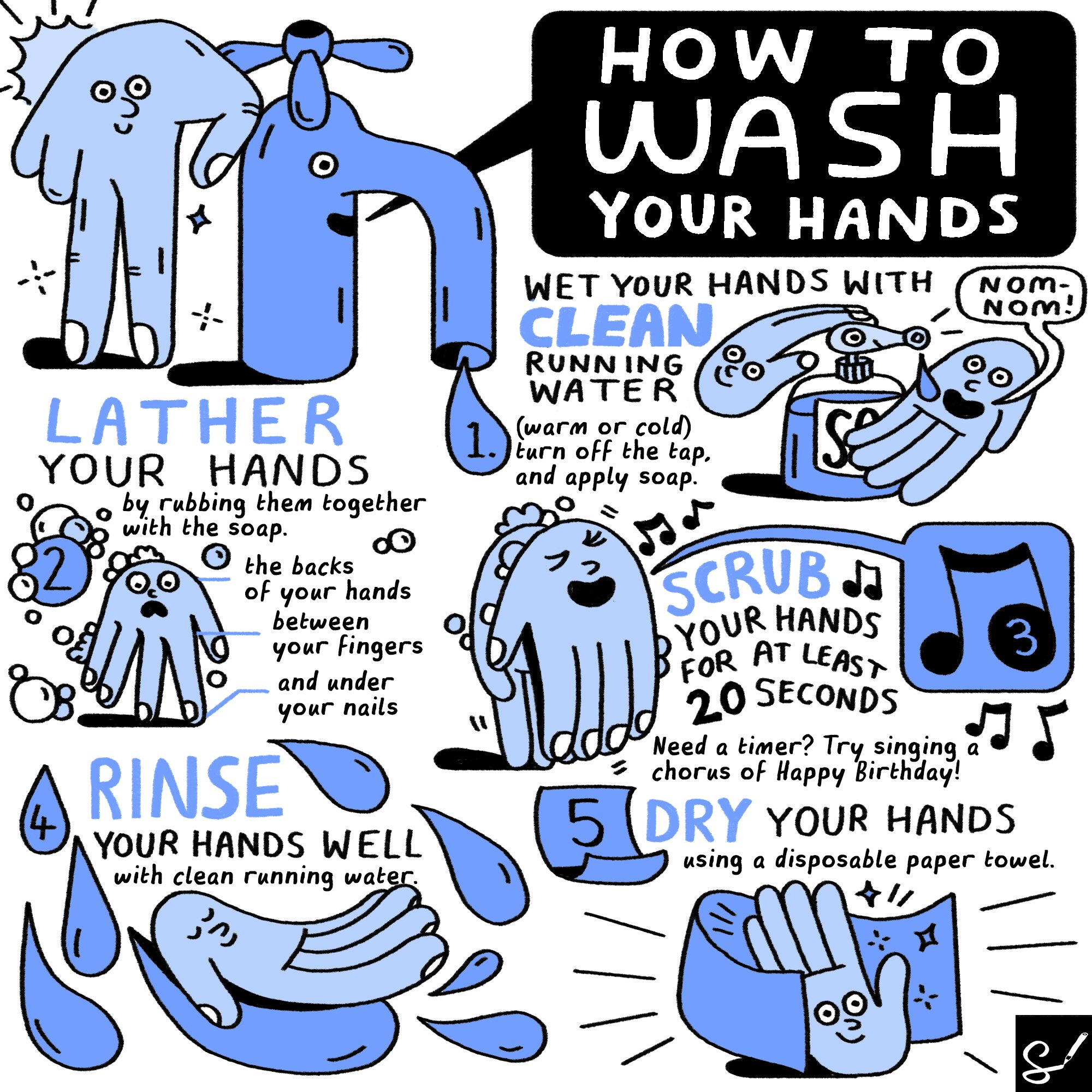 Fun Hand Washing Posters