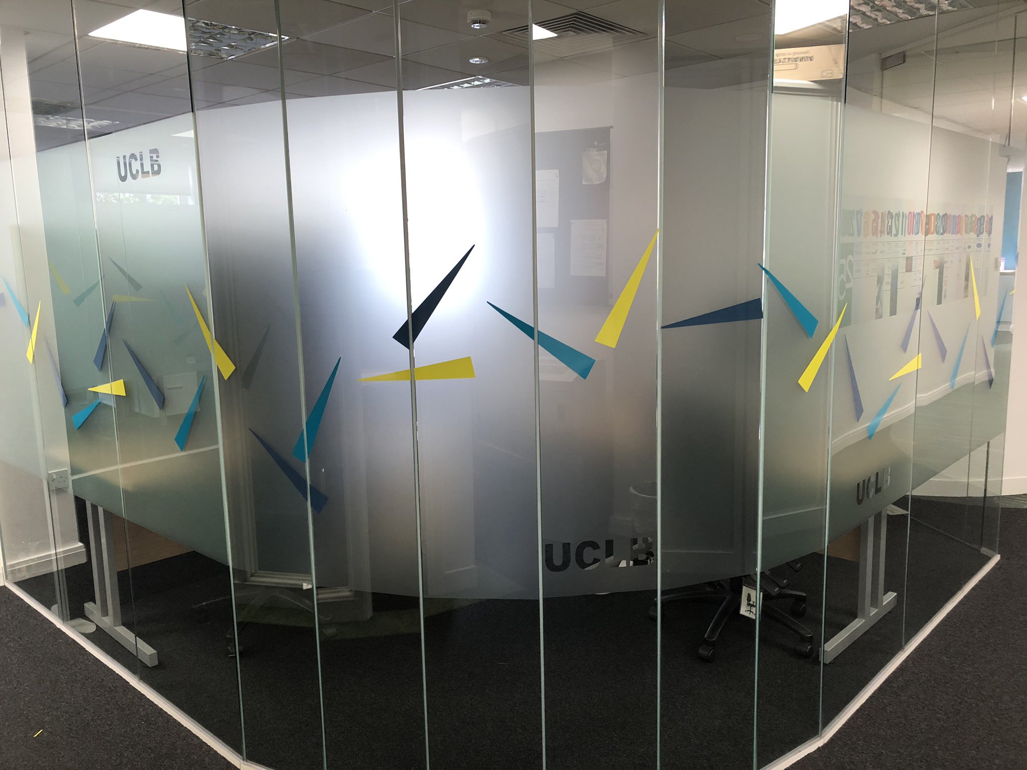 Coloured Frosted Glass Designs