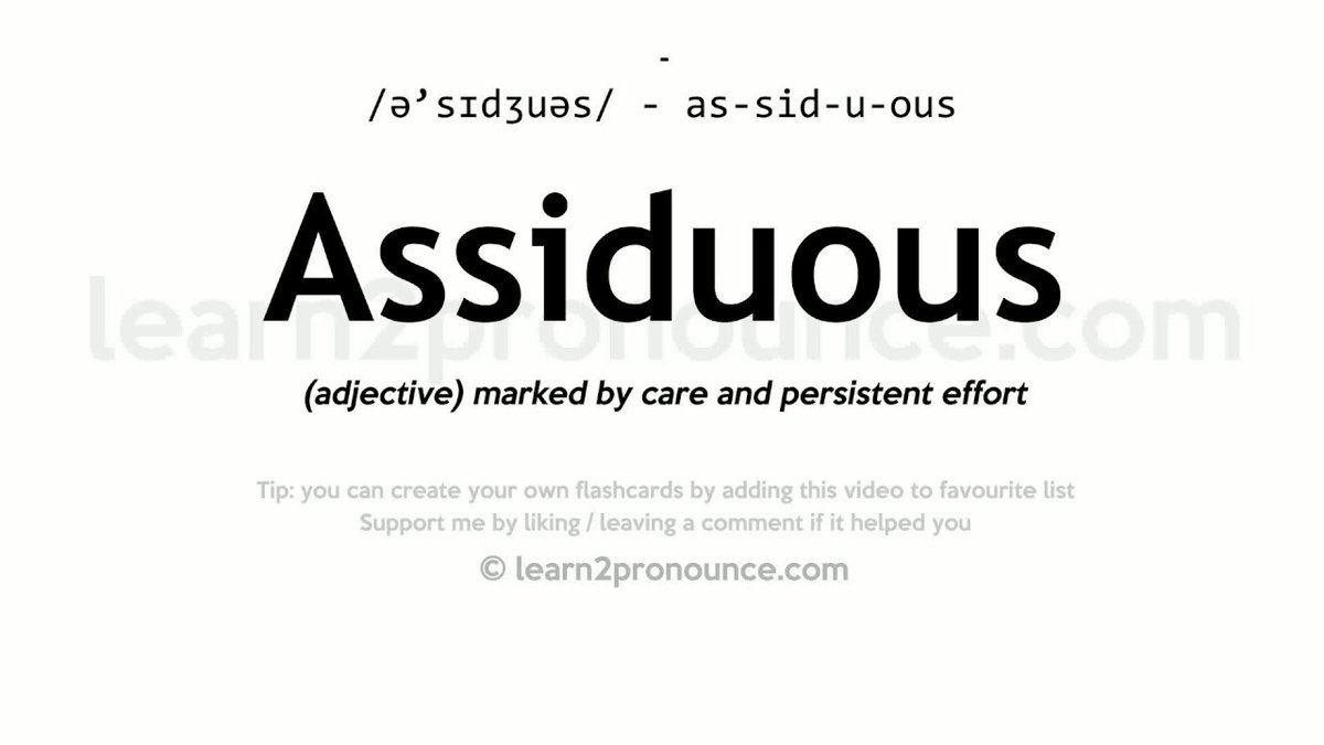 Assiduous Definition