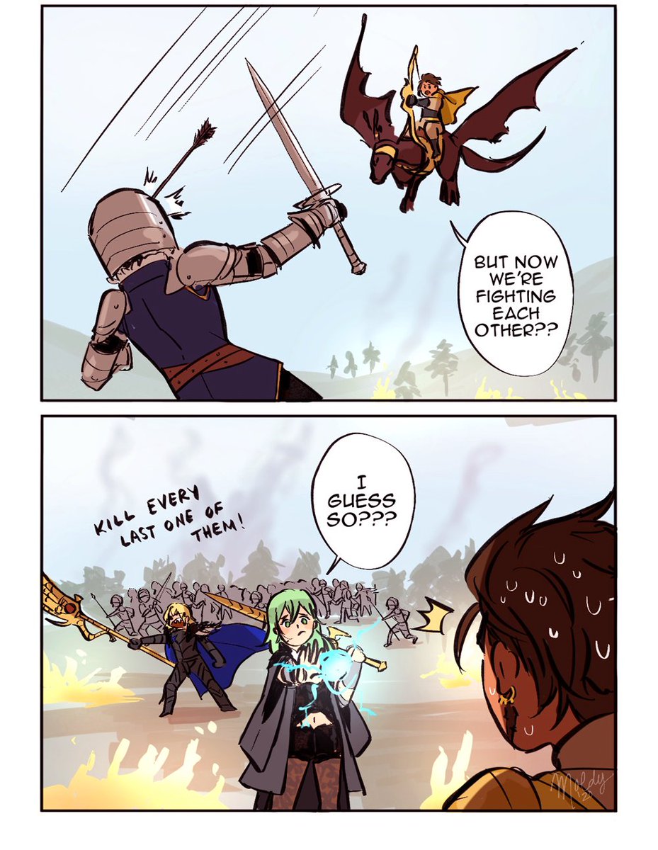 「Changes to the Monastery Dress Code?! feat. Lorenz, Sylvain 」Moldyの漫画