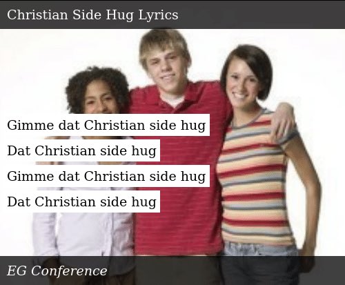 Christian Side Hug