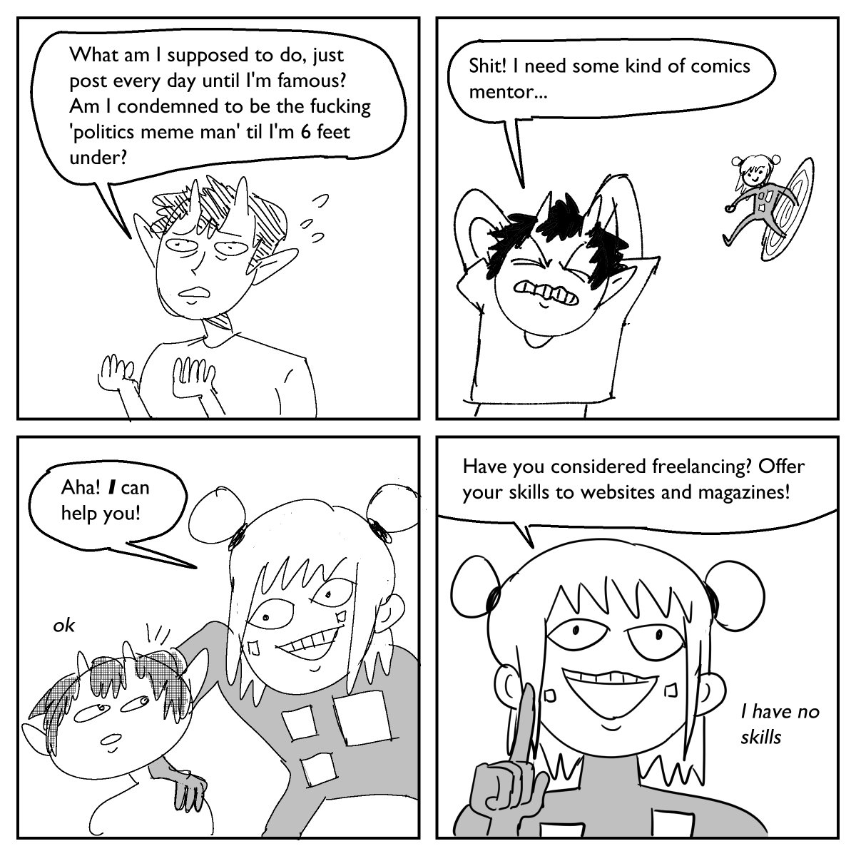 「Journal comic I made about making comics 」Beany Tuesdayの漫画