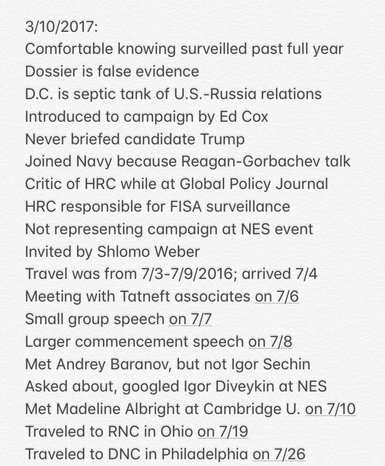 Thread by @codyave: Carter Page FBI 302 cheat sheets vault.fbi.gov ...