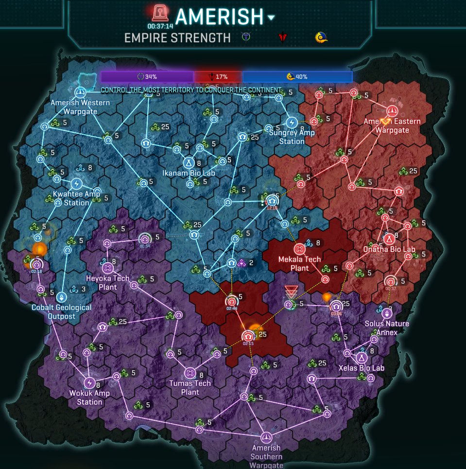 Planetside 2 Continents